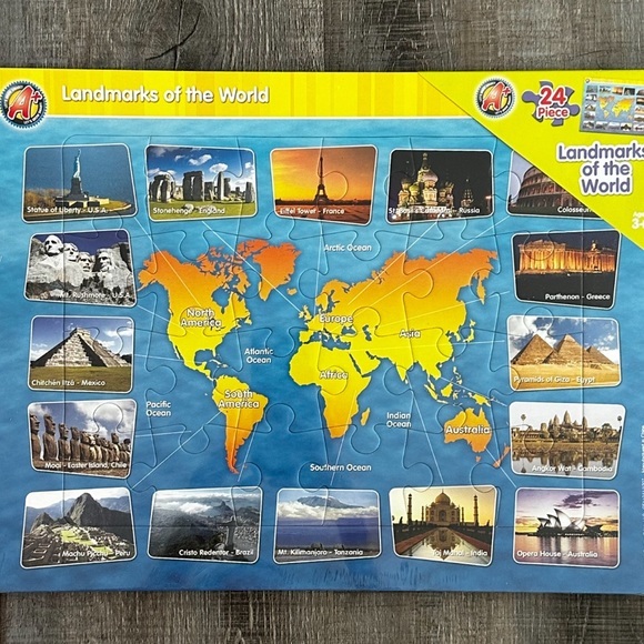 Toys | New Landmarks Of The World Educational Geography Puzzle | Poshmark